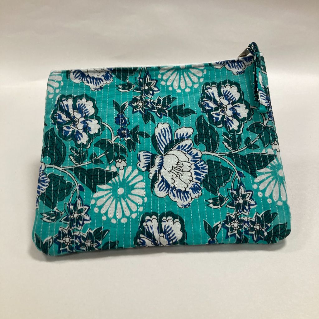 Quilted Block Print Pouch | Unique Handmade Pouch | Fair Trade – Good ...