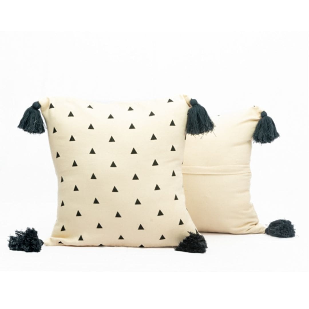 Triangle Print Cushion | Handmade and Fair Trade – Good Things